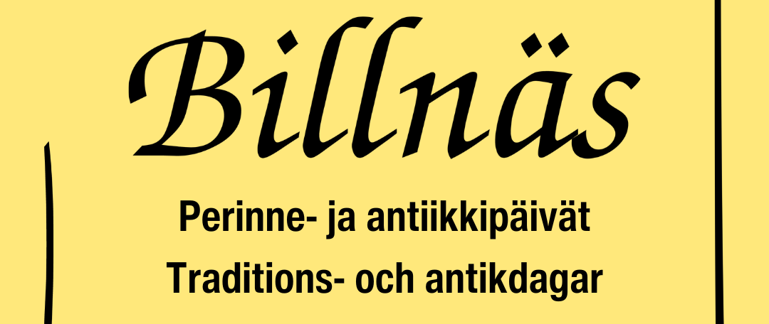 Billnäs Antiikkipäivät 4.-7.7.2024 - Billnäsin ruukki