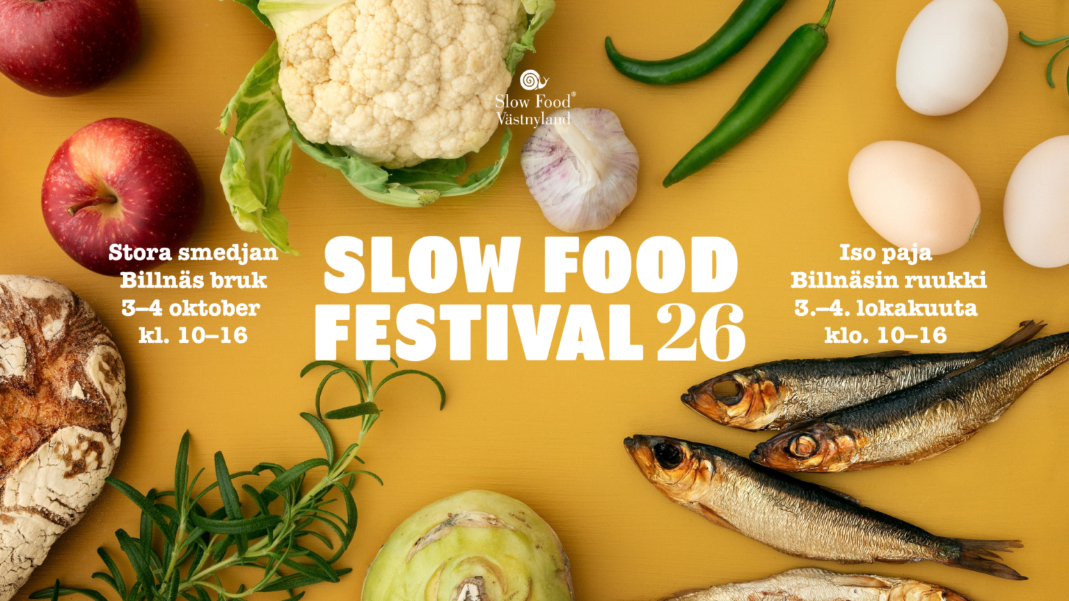 Slow Food Festival 3.-4.10.2026 - Billnäsin ruukki